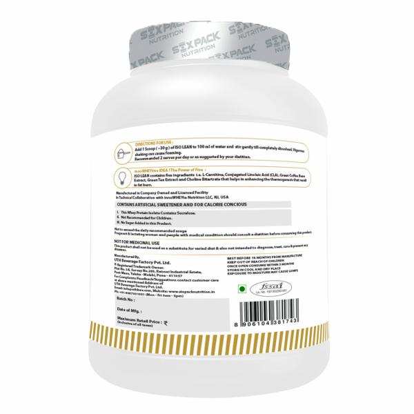 Six Pack Nutrition Koffee Frappe Flavour IsoLean Whey Protein Powder 2 ...