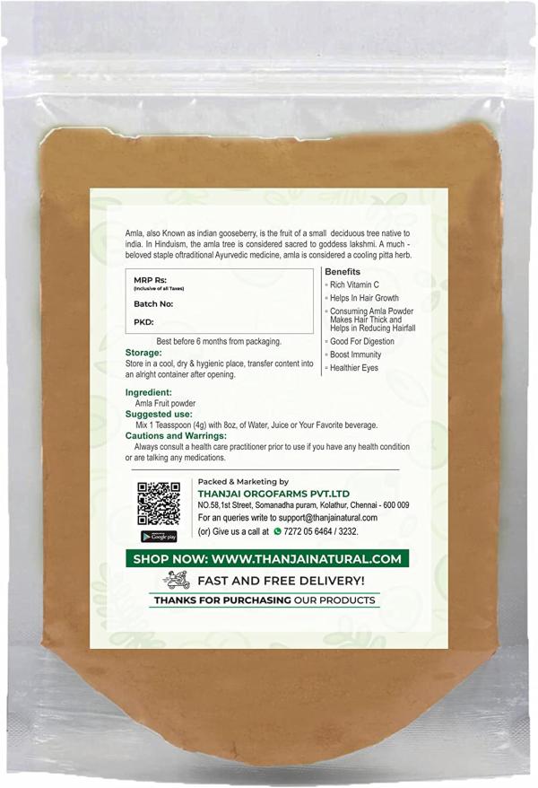 Thanjai Natural Amla Indian Gooseberry Powder 250g for Hair Growth ...