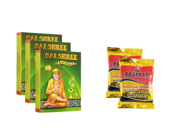 Sai Shree Cup Sambrani Combo (3 pkts Sai Shree Cup Sambrani + 2 pkts ...