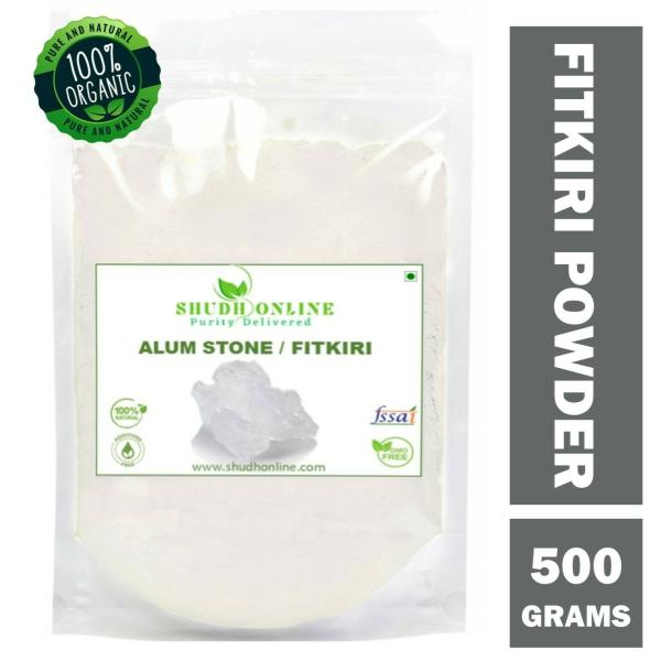 Shudh Online Alum Powder (500 g), Fitkari Stone, Fitkiri, Fitakri ...