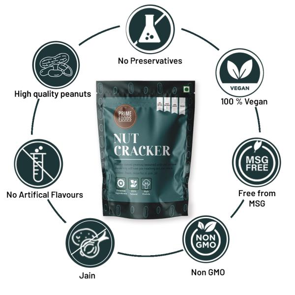 Prime Foods Nutcracker | Solid Coated Flavored Peanuts | Vegan | Rich ...
