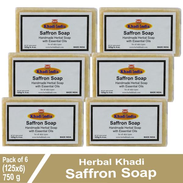 Herbal Khadi NATURAL SAFFRON SOAP Skin Whitening Therapy radiant by ...
