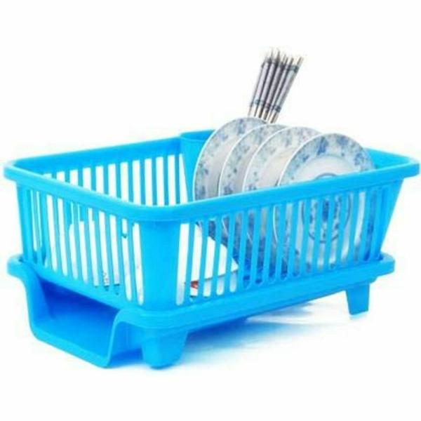 ODD M EVEN Removable Blue Plastic Dish Drainer Kitchen Rack - JioMart