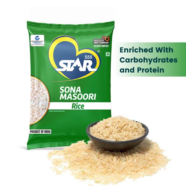 STAR 555 Sona Masoori Rice | Premium Aromatic Rice For Daily Cooking ...