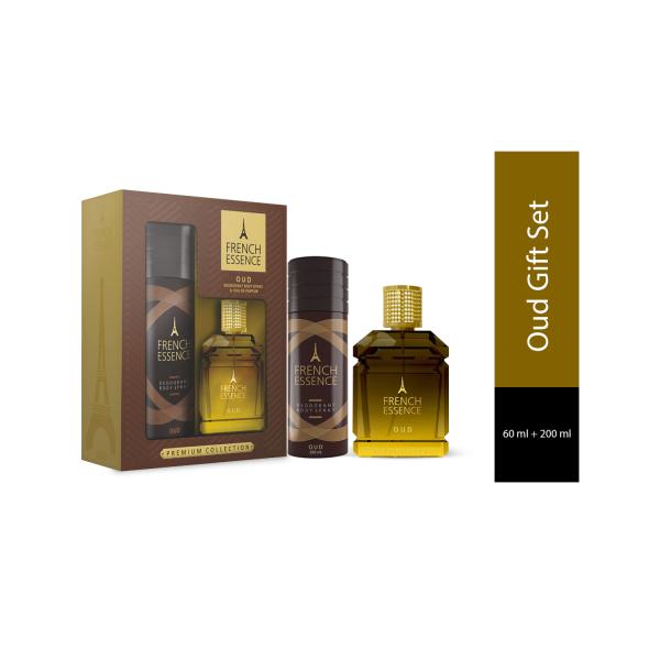 FRENCH ESSENCE GIFT SET -OUD (DEO-200ML+ PERFUME 60 ML) - JioMart