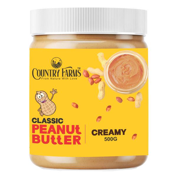 Country Farms Classic Peanut Butter Creamy 520gm - JioMart