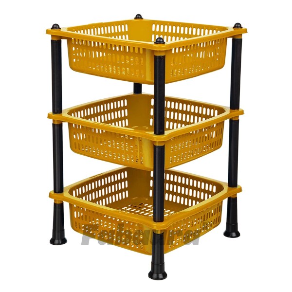 Fabaura Kitchen Rack, Fruits Rack , Vegetables Rack, 3 Layer Trolley ...