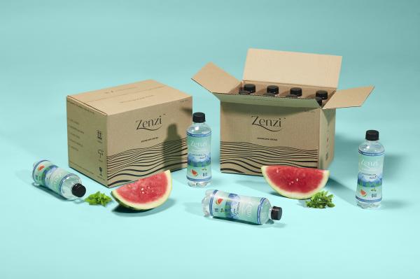 Zenzi Sparkling Water - Watermelon Mint (Pack of 12) | 100% Natural ...
