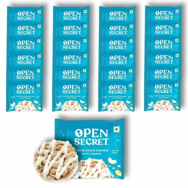 Open Secret Cookies Combo - White Choco Cashew - Pack of 24 - JioMart