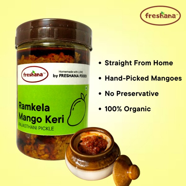 Freshana Organic Homemade Ramkela Mango Keri Pickle Hand Made Aam ka ...