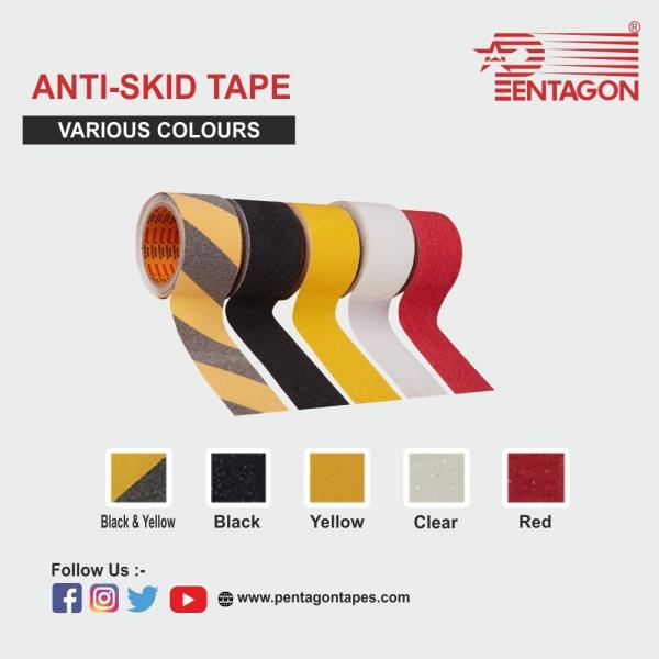 PENTAGON Ultra High Performance Anti-Skid Tape, 24mm(W) x 03mtr (L ...