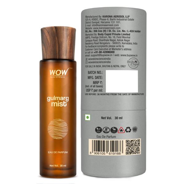 WOW Skin Science Eau De Parfum Gulmarg Mist - Sublime And Earthy All ...
