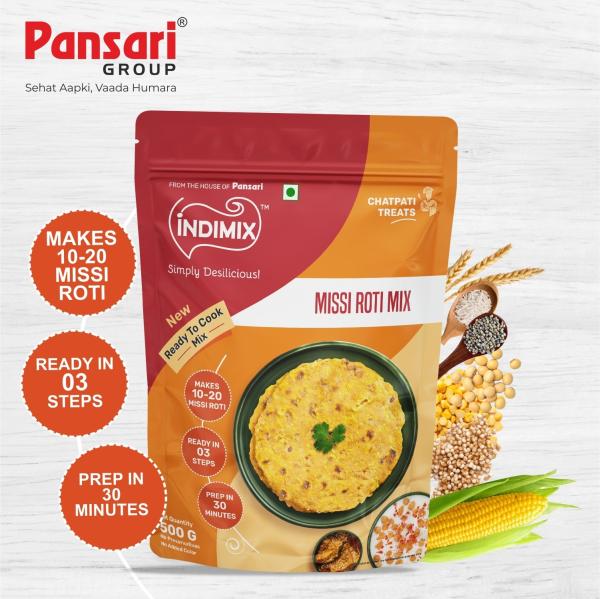 INDIMIX Missi Roti Mix Flour/Atta 500g - Pack of 4 - JioMart