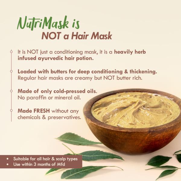 Nat Habit Men's 8 Herbs Fresh Hair Revital Mask (Nutrimask) , Pack of 3 ...