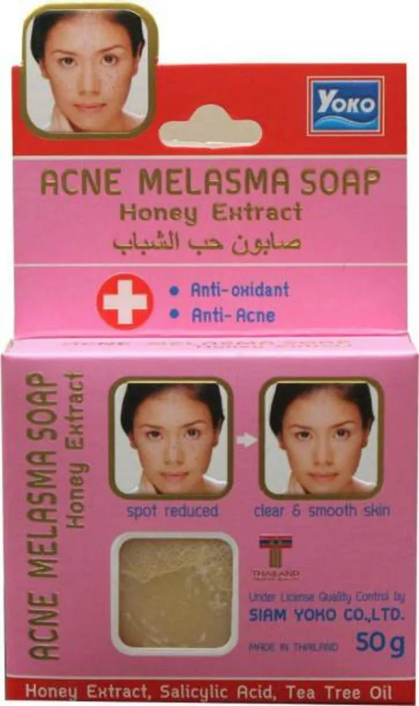 Yoko Acne Melasma Soap with Honey Extract - 50 g - JioMart