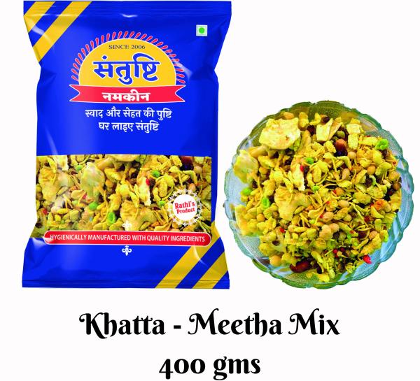 Santushti Namkeen| Khatta - Meetha Mixture| 400gms - JioMart