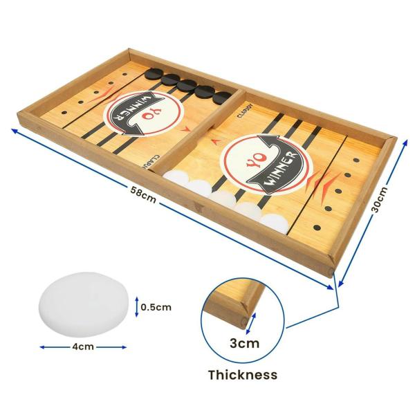 Clapjoy Multicolor 2 In 1 Fastest Finger First Board Games - Sling Puck ...