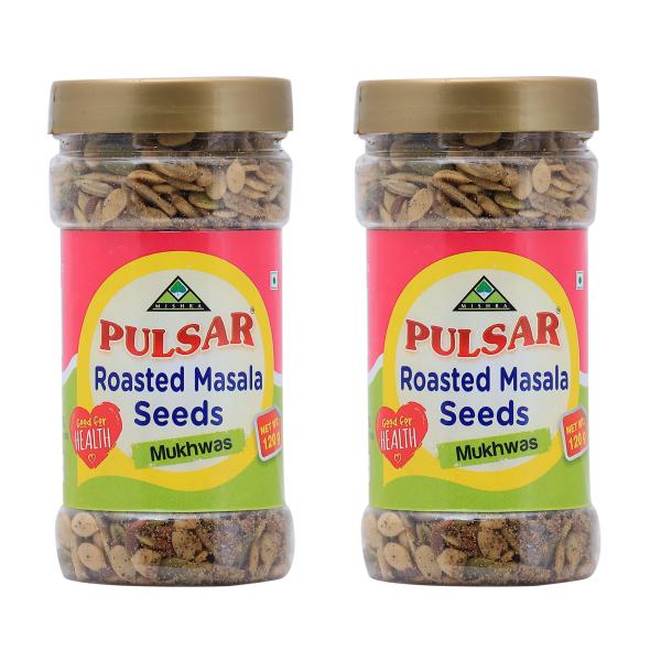 PULSAR (PACK-2) ROASTED MASALA SEEDS MUKHWAS (SALTY & SPICY) , 240g ...