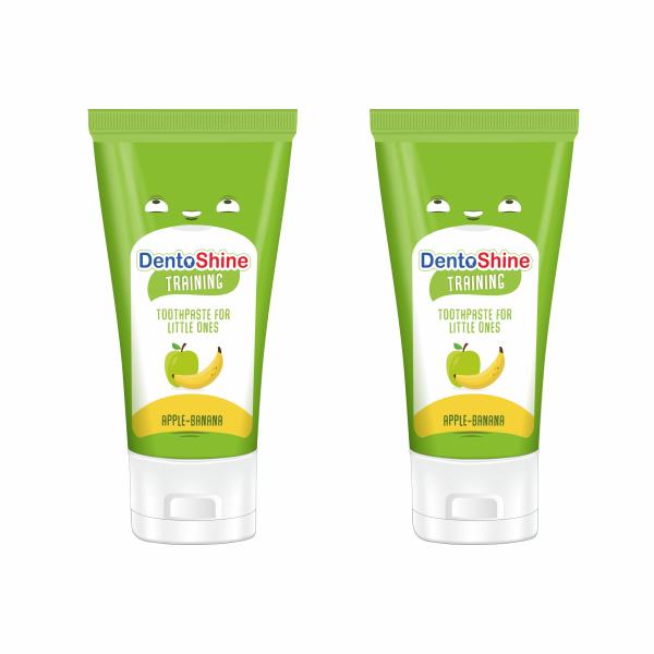 DentoShine Fluoride free Training Toothpaste for Little Ones 60 g each ...