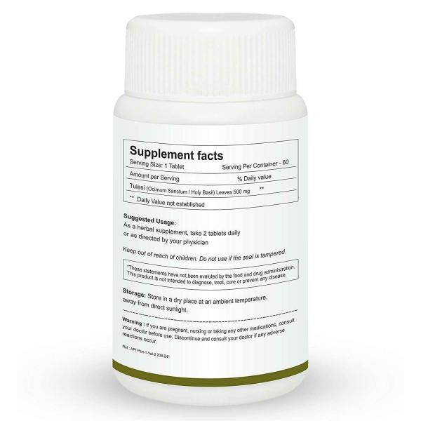 Herb Essential Tulsi ( Holy Basil ) 500 mg Tablet - 60 Tablets - JioMart