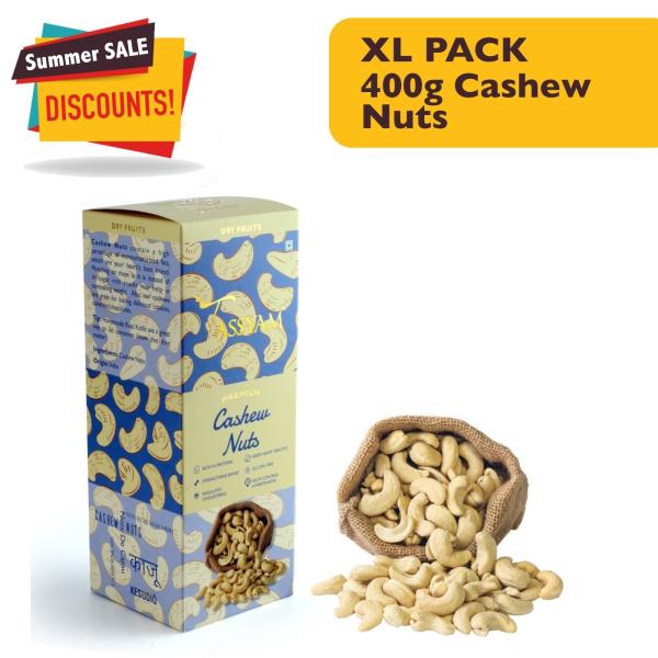 Tassyam Premium Cashews 400g | Healthy Dry Fruits Luxury Box by Tassyam ...