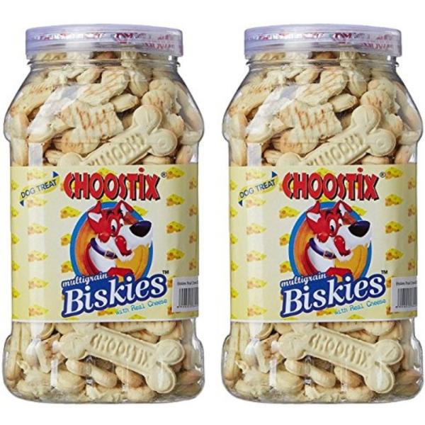 Choostix Biskies with Real Cheese, 500 g (Pack of 2) - JioMart