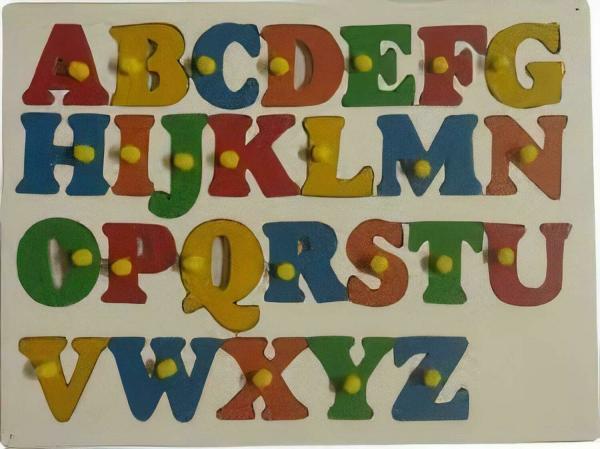 JSR Wooden Capital Puzzle ABC Tray - JioMart