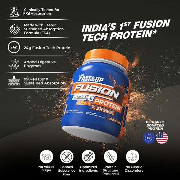 Fast&Up Fusion Tech Protein | Clinically Tested for 2X Faster ...