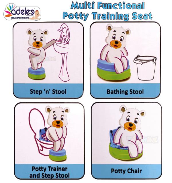 Odelee HB Orange/ yellow 4 in 1 Multi Step Stool Potty Chair, Potty ...