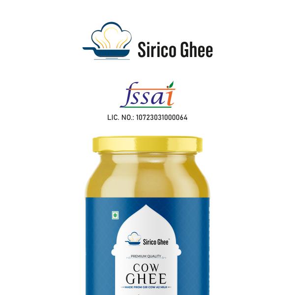 Sirico A2 Gir cow ghee 1 Lit | Lab Tested | Perfect Aroma & Danedar ...