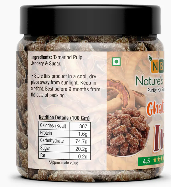 Nature's Bliss Premium Imli Candy 250g & Emli Gatagat 400g (Pack of 2 ...