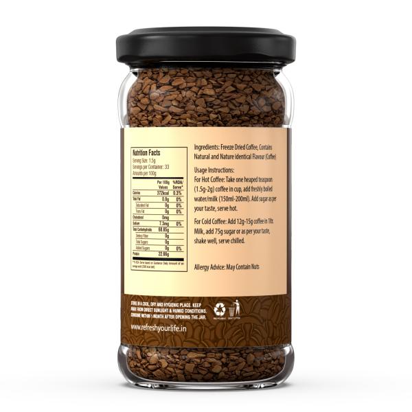 Refresh Espresso Instant Coffee 50 Gm | 100% Arabica | Premium Flavour ...