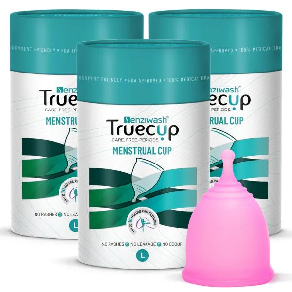 Senziwash Truecup Reusable Menstrual Cup for Women-Large Size (Pack of ...