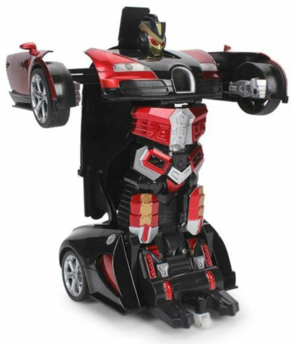 Sanjary Red Plastic Remote Controlled One Button Car To Transformer To ...