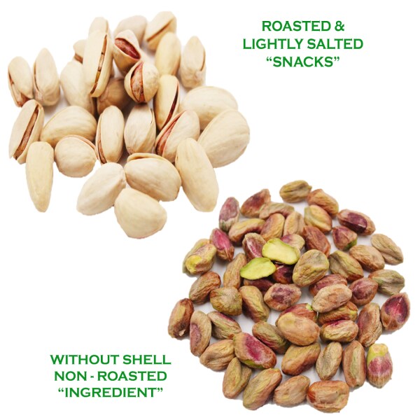 Let's Gonuts Pistachios Roasted Lightly Salted & Pista Kernel without Shell 100g x 2 | Dry ...