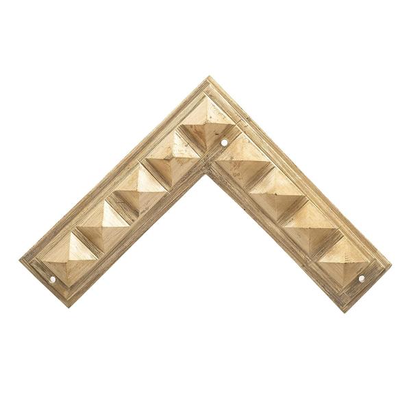 Kesar Zems Gold Brass Corner L Shape Strip with 9 Mini Pyramids Strip ...