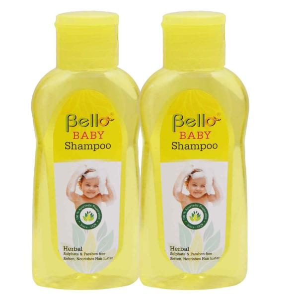 Bello Baby Shampoo Natural Sulfate And Paraben Free 200 ml Pack of 2 ...