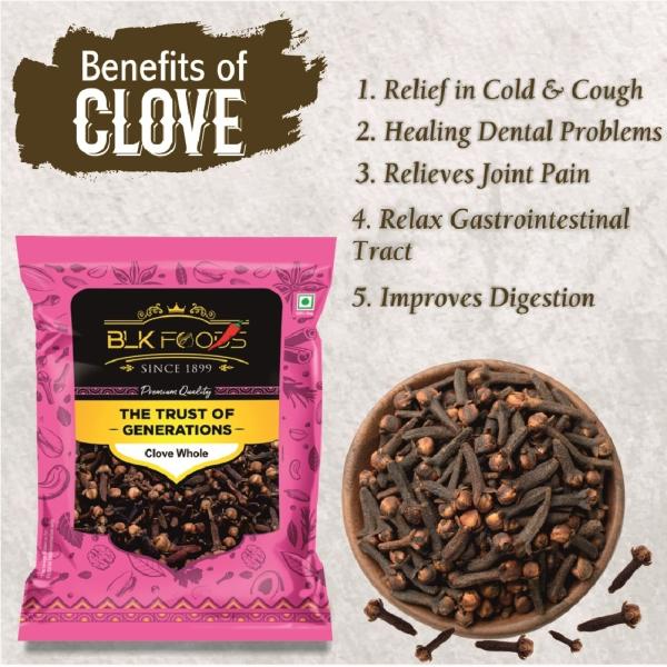 BLK Foods 500g Whole Spice combo |Clove, Cinamon roll, Badi Elachi ...