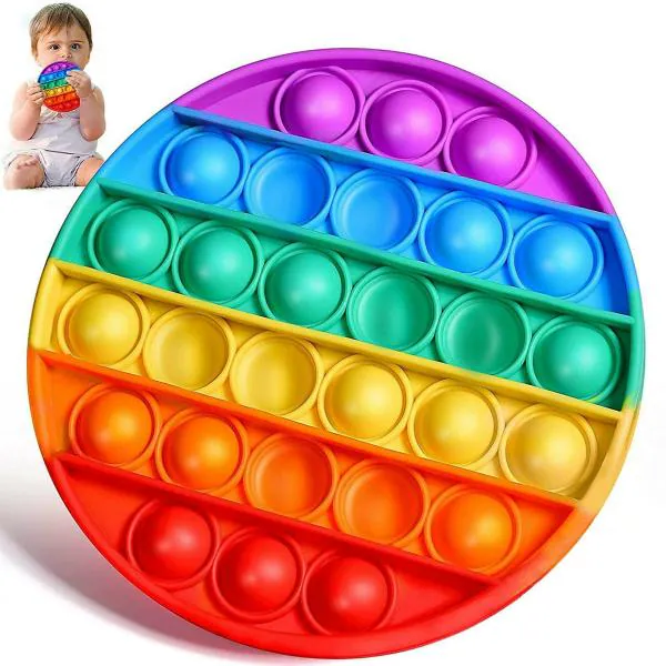 DALANI Jialto Multicolor Silicone, Rubber Pop It Push Bubble Fidget ...