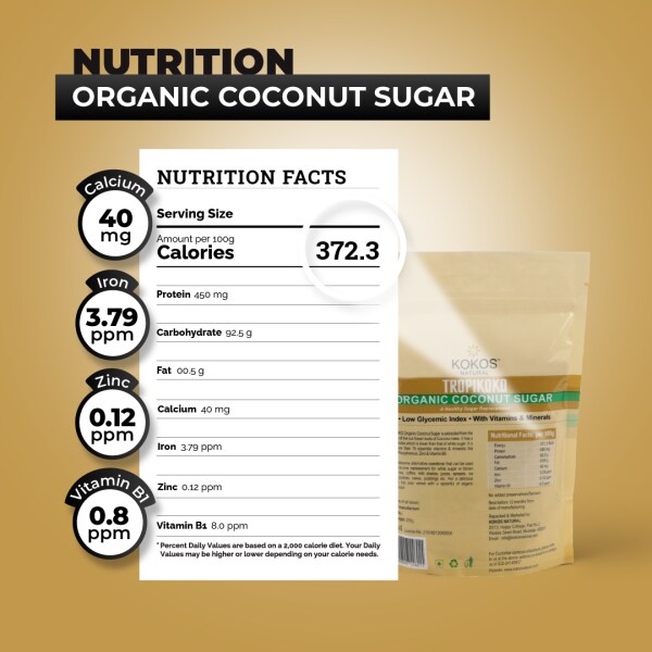 Kokos Natural Tropikoko Organic Coconut Sugar (250 g) - JioMart