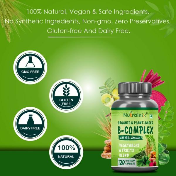 Nutrainix Plant Based B Complex 120 Vegetarian Capsules - JioMart