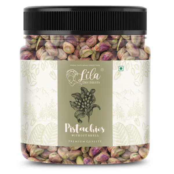 LILA DRY FRUITS Premium Raw Mota Pista |Pistachios Without shell 250gms ...