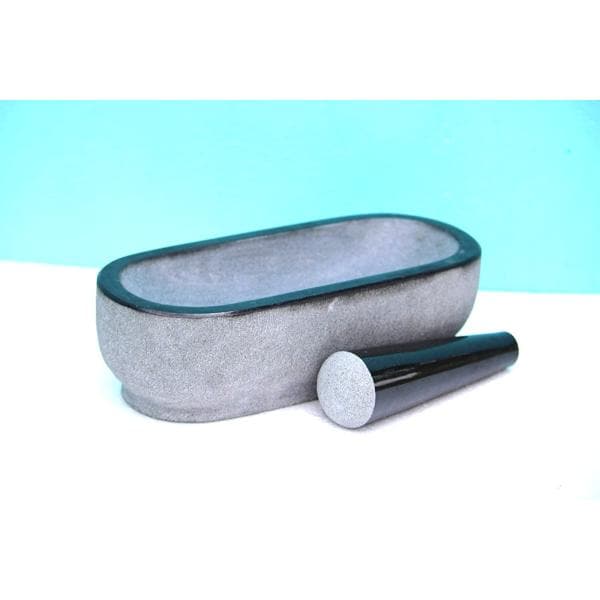 MYNAKSHA Pure Granite Stone Mortar and Pestle Set, Kalvam,kharad ...