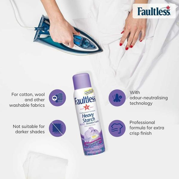 Faultless Instant Fabric Heavy Lavender Starch 567 gm - JioMart