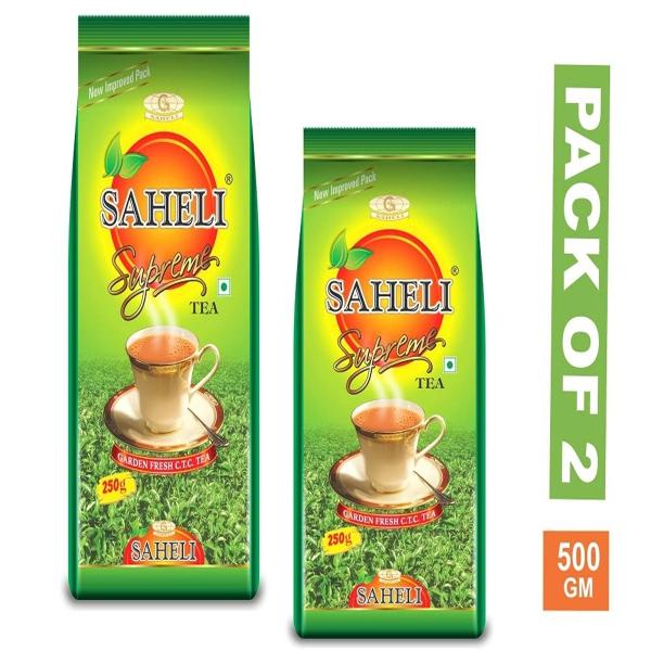 Saheli Supreme Tea powder 250g, | Black Tea | Chai Patti | Pack of 500g ...
