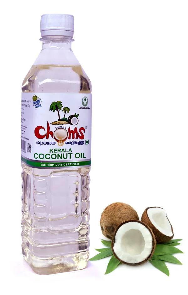 CHOMS Cooking Kerala Coconut Oil - 500 ML bottle , 100% Pure , Best for ...