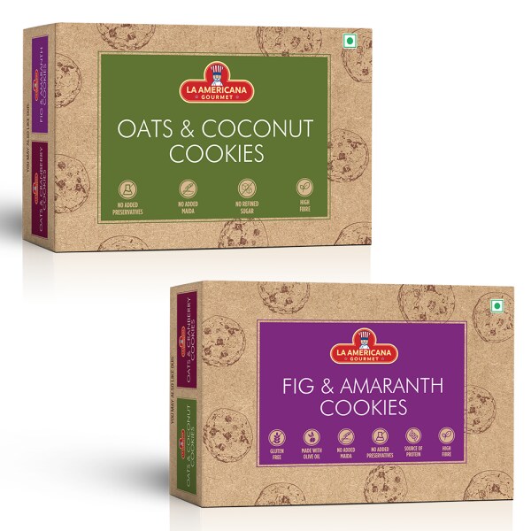 LA Americana Premium Chai Time Cookies Combo Pack (Fig Amaranth &nd ...
