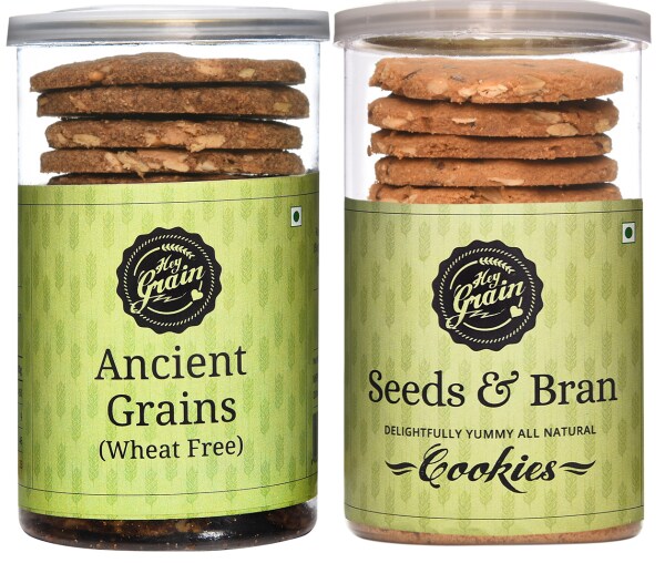 Hey Grain Cookies Home Combo-4 (Seeds & Bran / Ancient Grains) - JioMart
