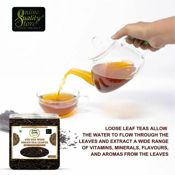 Online Quality Store CTC Tea With Green Tea Leaves - 200g | Chai Patti ...