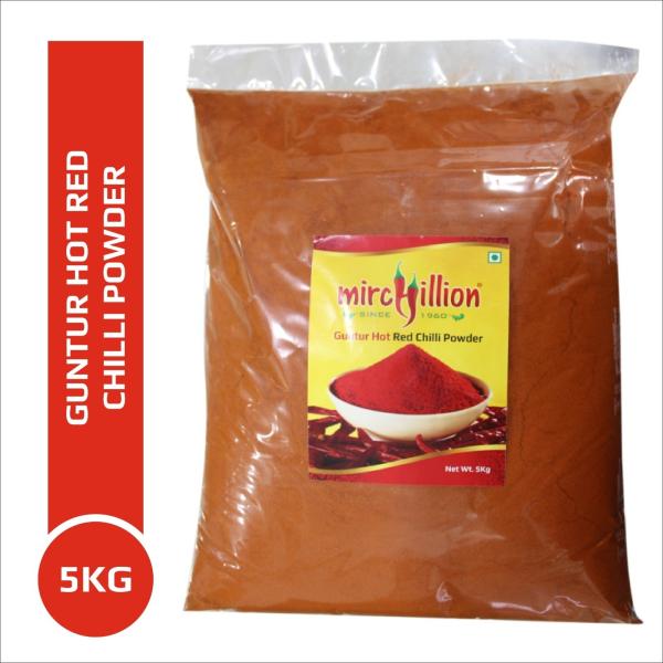 Mirchillion 5Kg Guntur Red Chilli Powder - Super Saver Pack - JioMart